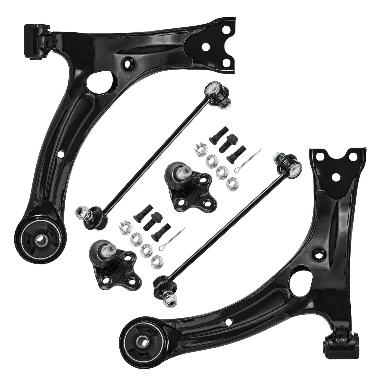 Detroit Axle - 6-Piece Front Suspension Kit - (2) Front Lower Control ...