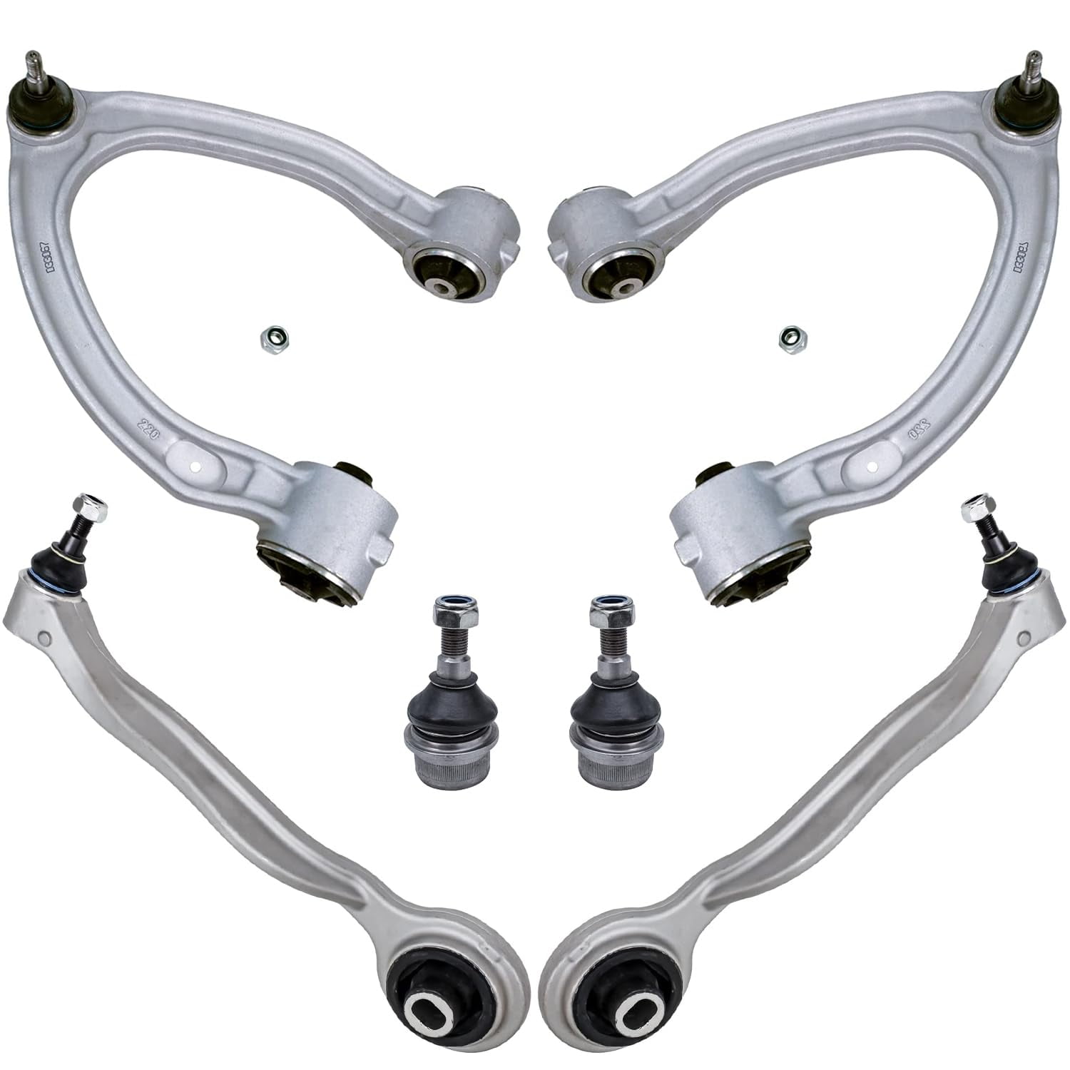 Detroit Axle - 6PC Front Upper and Lower Forward Control Arms w/Ball ...