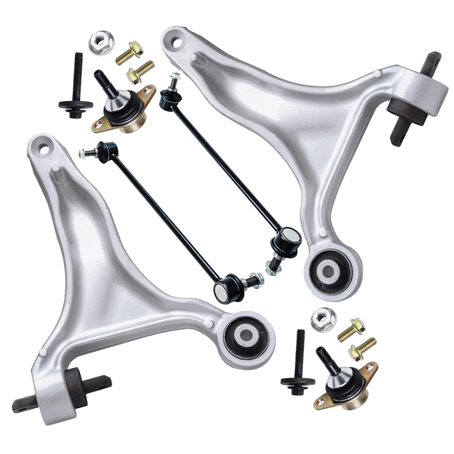 Detroit Axle - 6pc AWD Front Lower Control Arms Ball Joints Sway Bars ...