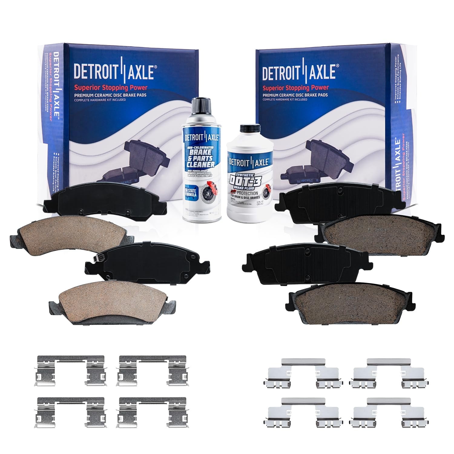 Detroit Axle - Brake Pads for Chevrolet Silverado GMC Sierra Yukon XL ...