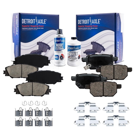 Detroit Axle - 6pc Brake Pads for Toyota Matrix Corolla iM Pontiac Vibe ...