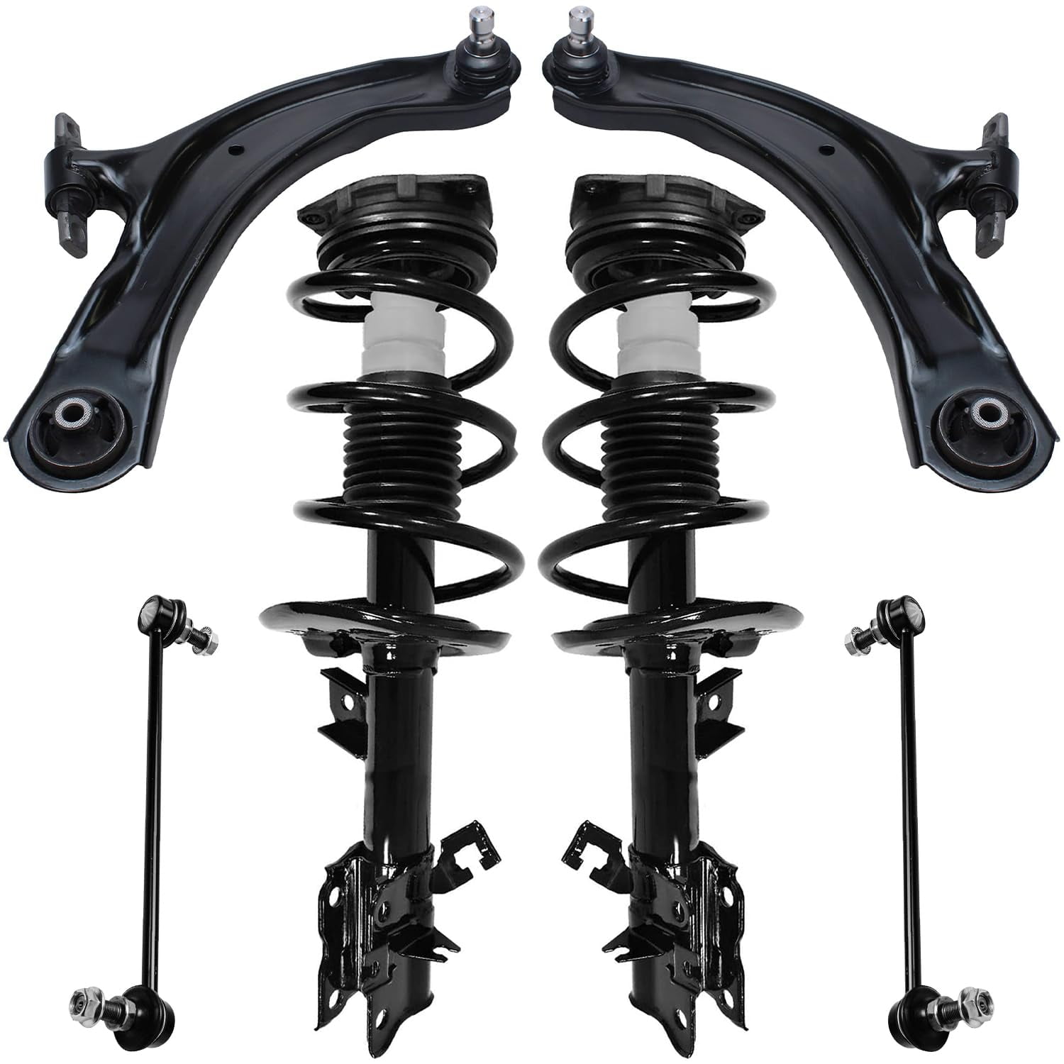 Detroit Axle - 6pc Front Control Arms Kit for 08-12 Nissan Rogue, 2 ...