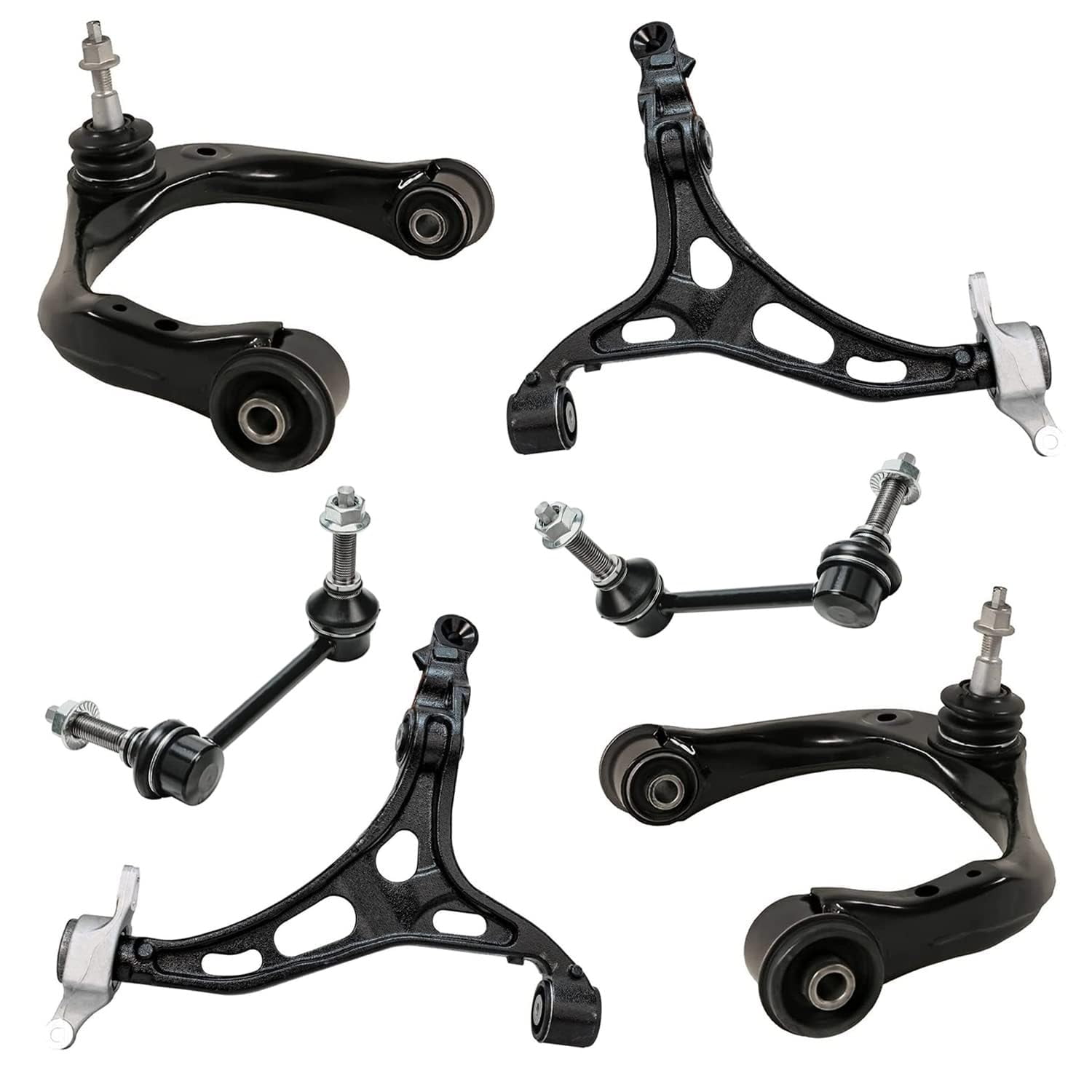Detroit Axle - 6pc Front Control Arms Kit for 2011-2015 Dodge Durango ...