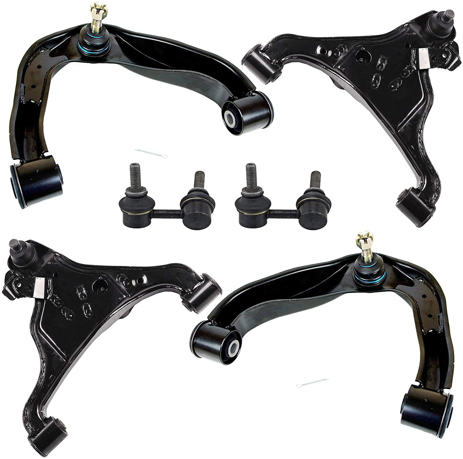 Detroit Axle - 6pc Front End Control Arms for 2005-2018 Nissan Frontier ...