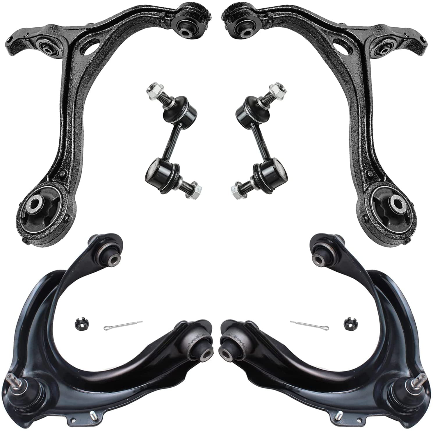 Detroit Axle - 6pc Front End Control Arms Kit for 2003-2007 Honda ...