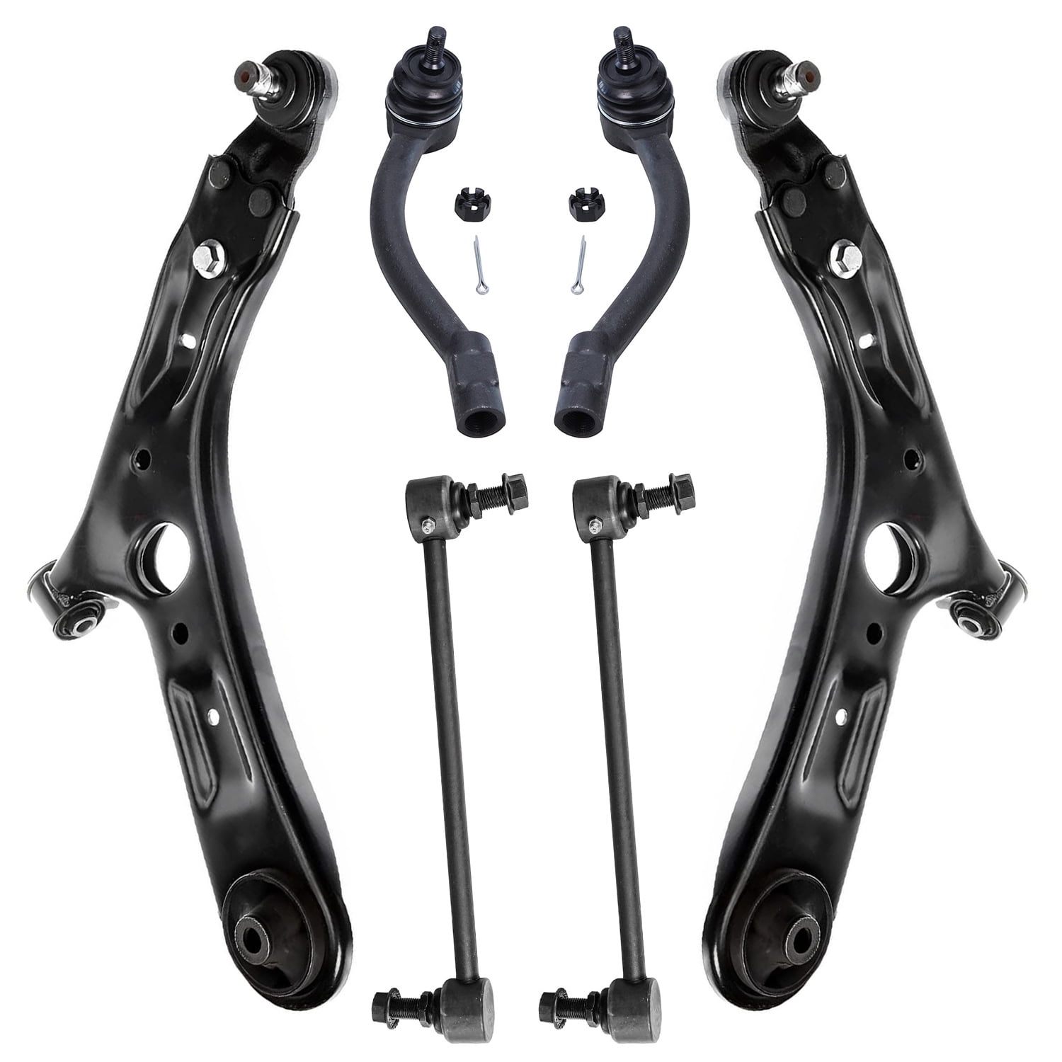 Detroit Axle - 6pc Front End Control Arms Kit for 2014-2019 Kia Soul ...