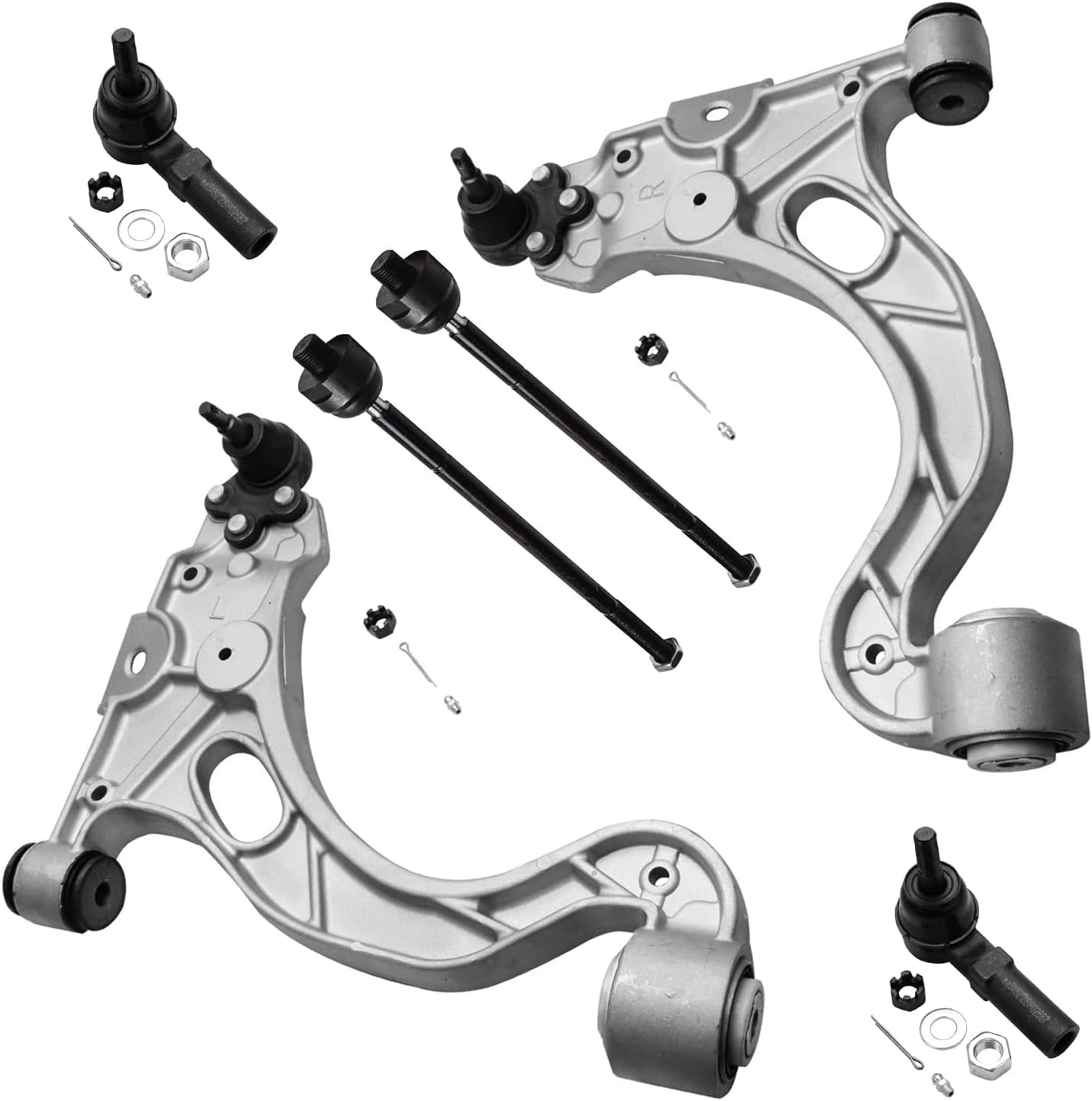 Detroit Axle - 6pc Front End Control Arms Kit for Buick LeSabre Park ...