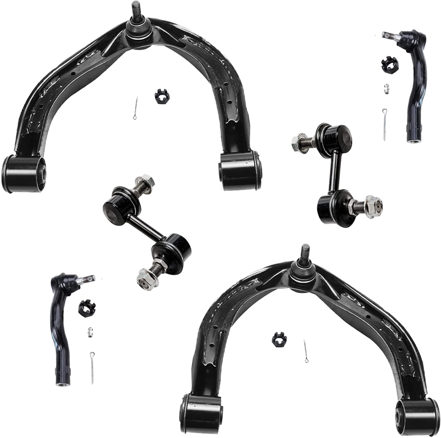 Detroit Axle - 6pc Front End Control Arms Kit for Infiniti QX56 QX80 ...