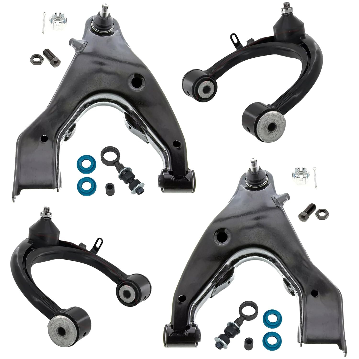 Detroit Axle - 6pc Front End Control Arms Kit for Toyota 1998-2007 Land ...