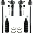 Detroit Axle - 6pc Front Inner & Outer Tie Rods + Boots for Chevrolet ...