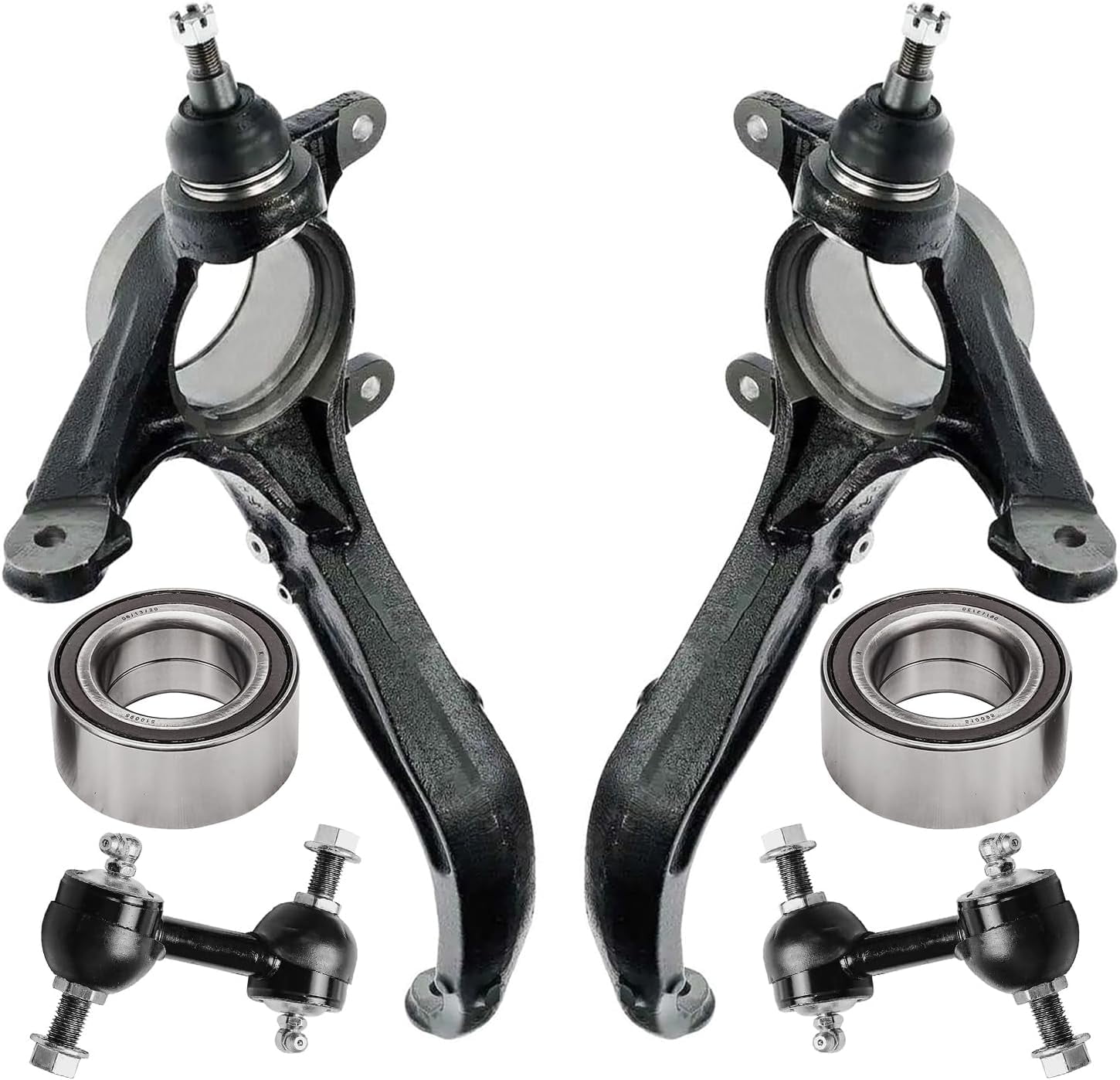 Detroit Axle - 6pc Front Loaded Knuckles Kit for 2009-2014 Acura TSX ...
