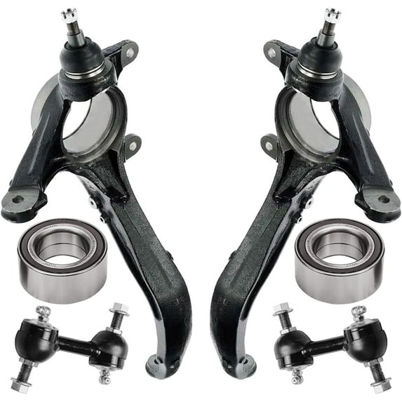 Detroit Axle - 6pc Front Loaded Knuckles Kit for 2009-2014 Acura TSX ...