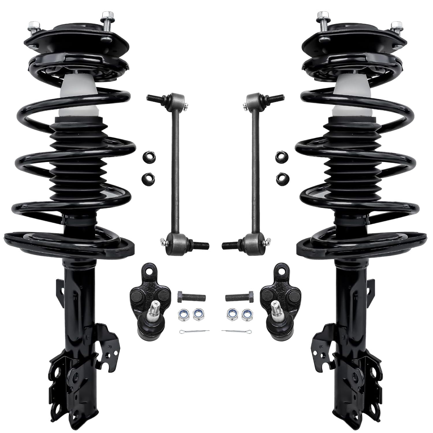 Detroit Axle - 6pc Front Suspension Kit for 04-06 Toyota Camry Solara ...
