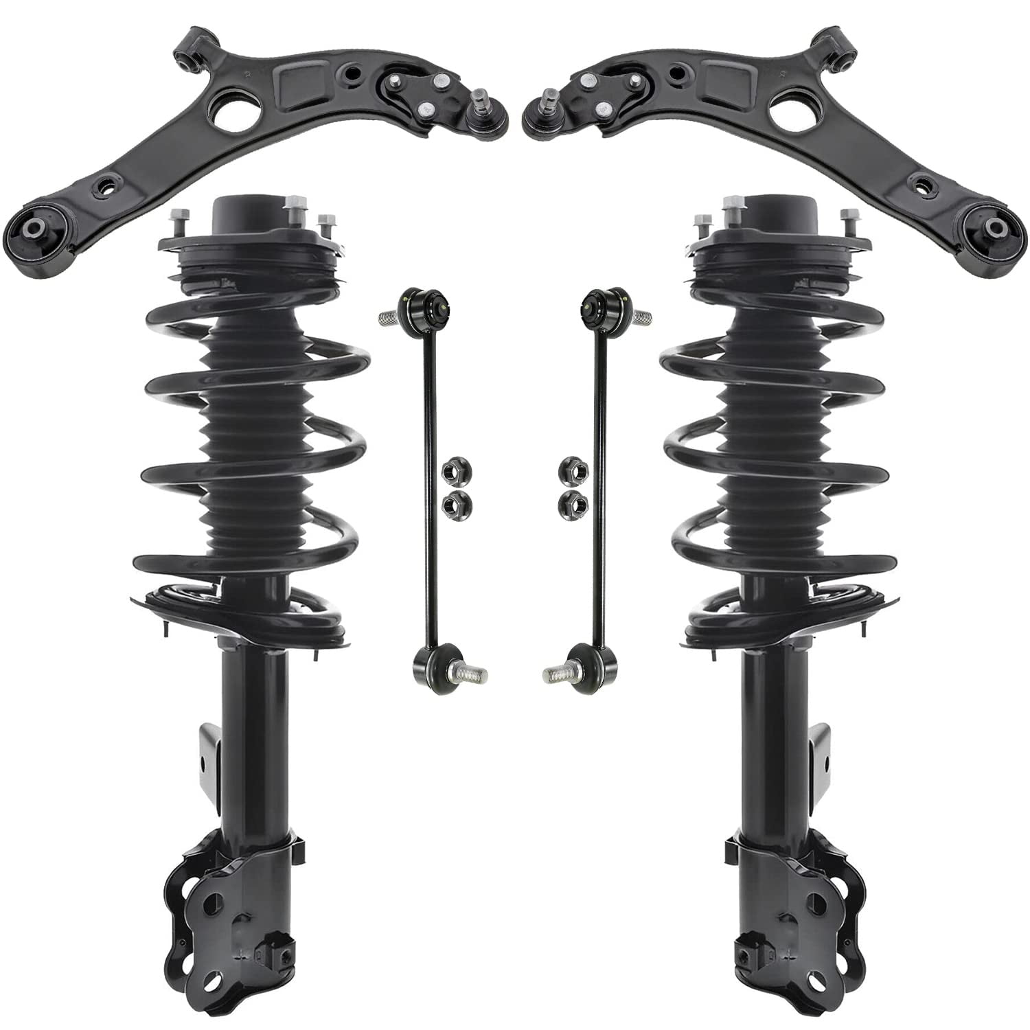Detroit Axle - 6pc Front Suspension Kit for 12-14 Hyundai Sonata, 12-15 ...