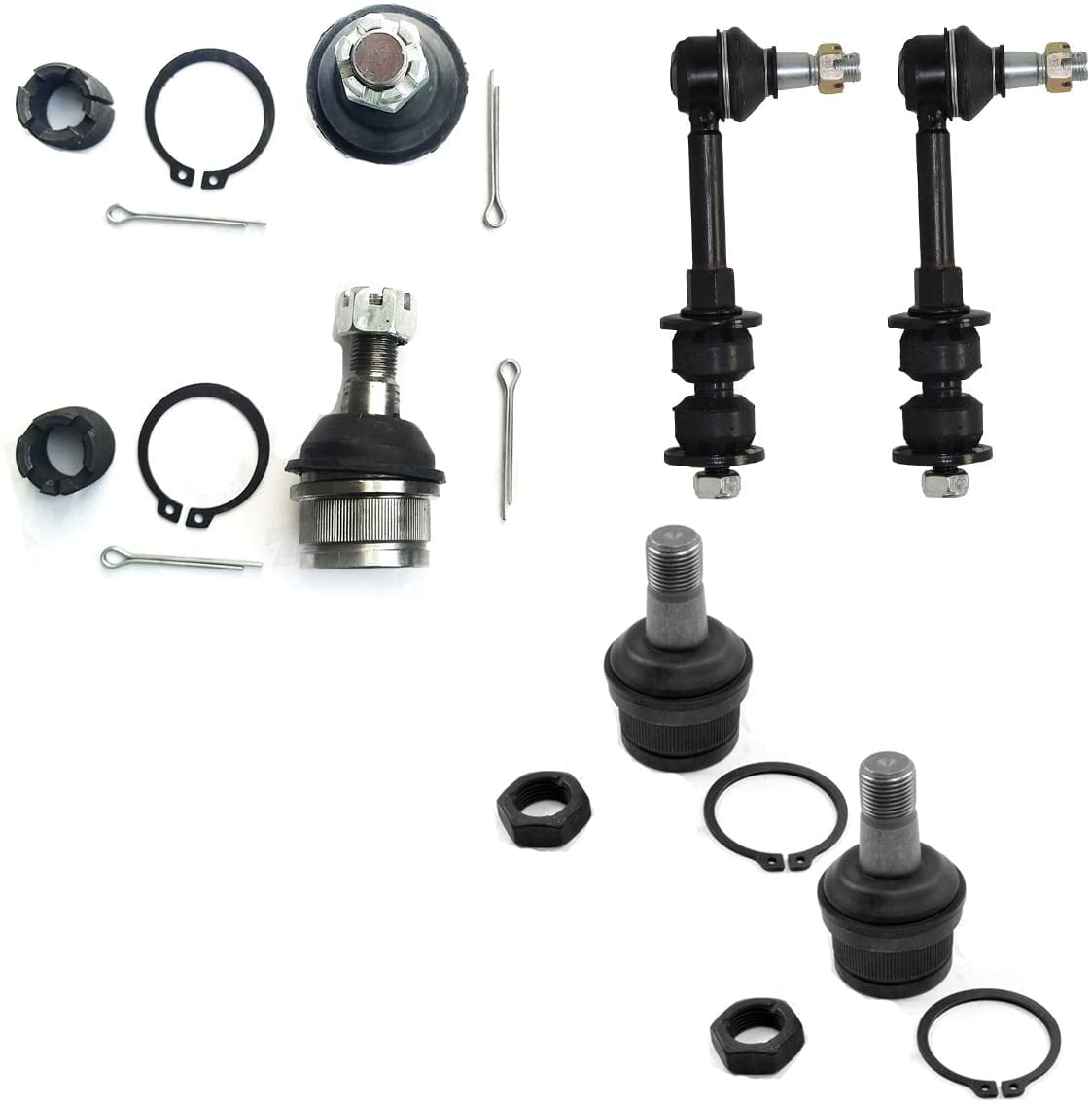 Detroit Axle - 6pc Front Suspension Kit for 4WD 1995-1999 Dodge Ram ...