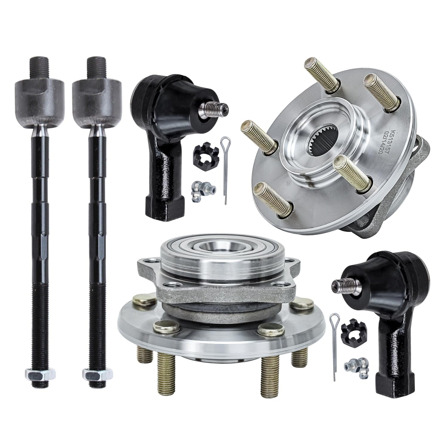 Detroit Axle - 6pc Front Wheel Bearing Hubs Kit for Chrysler Sebring ...