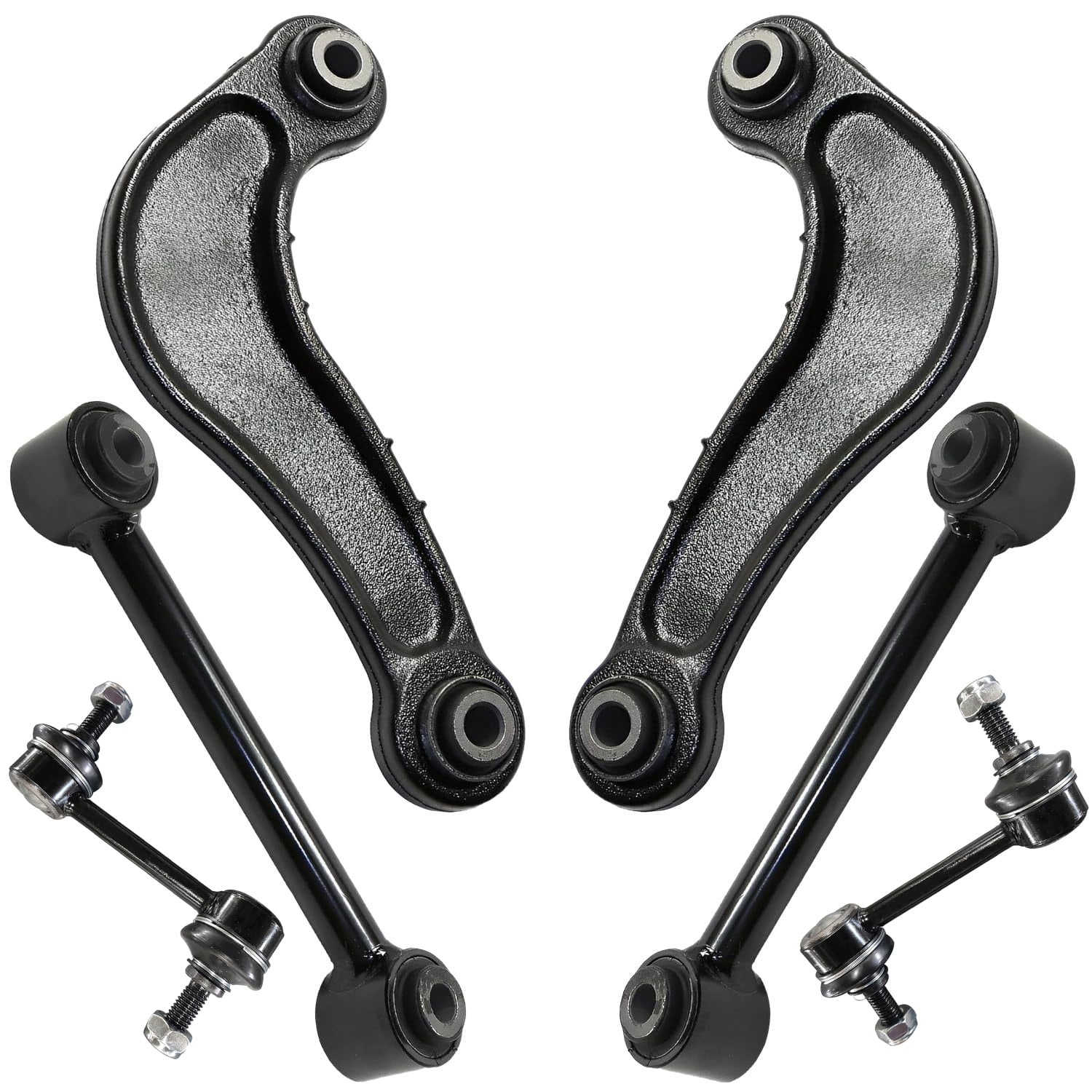Detroit Axle - 6pc Rear Control Arms Sway Bars for Ford 2007-2010 Edge ...