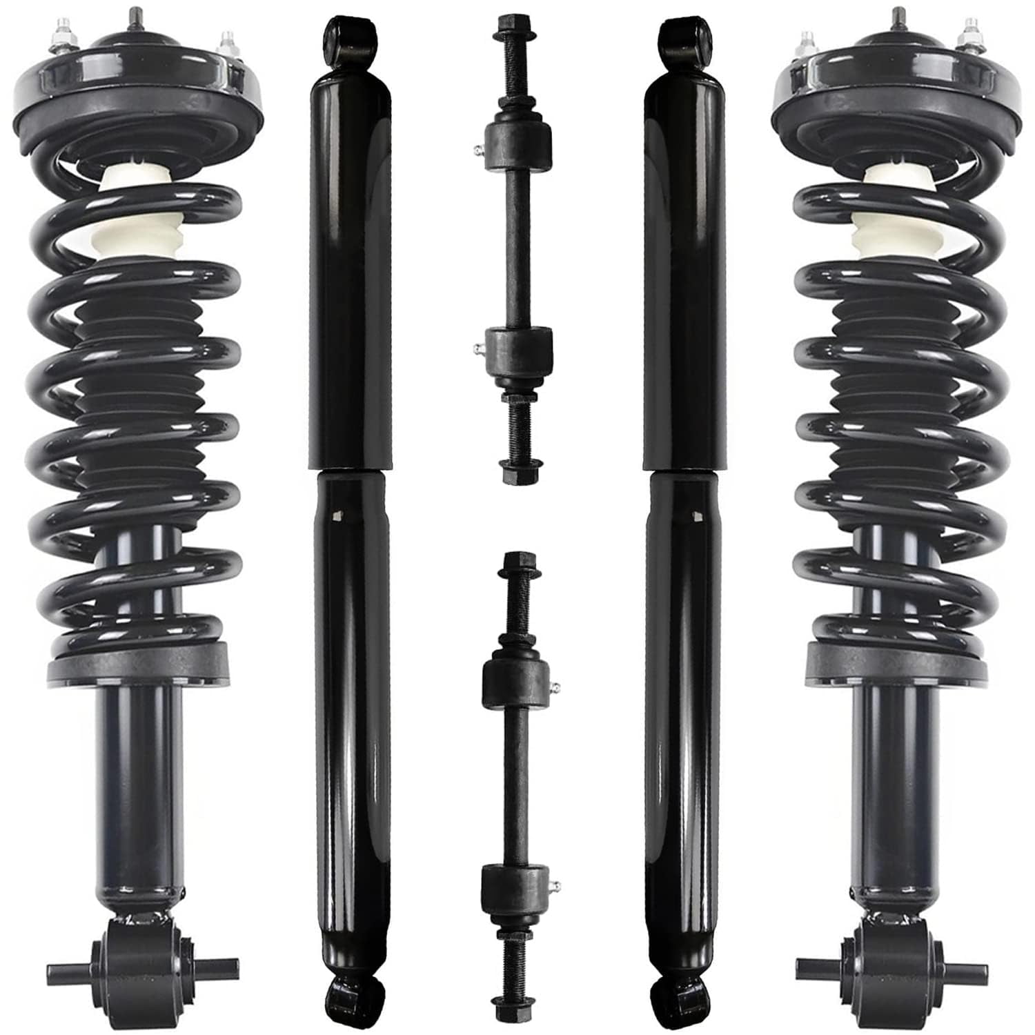 Detroit Axle - 6pc Struts Kit for 4WD 15-17 Ford F-150, Front Struts ...