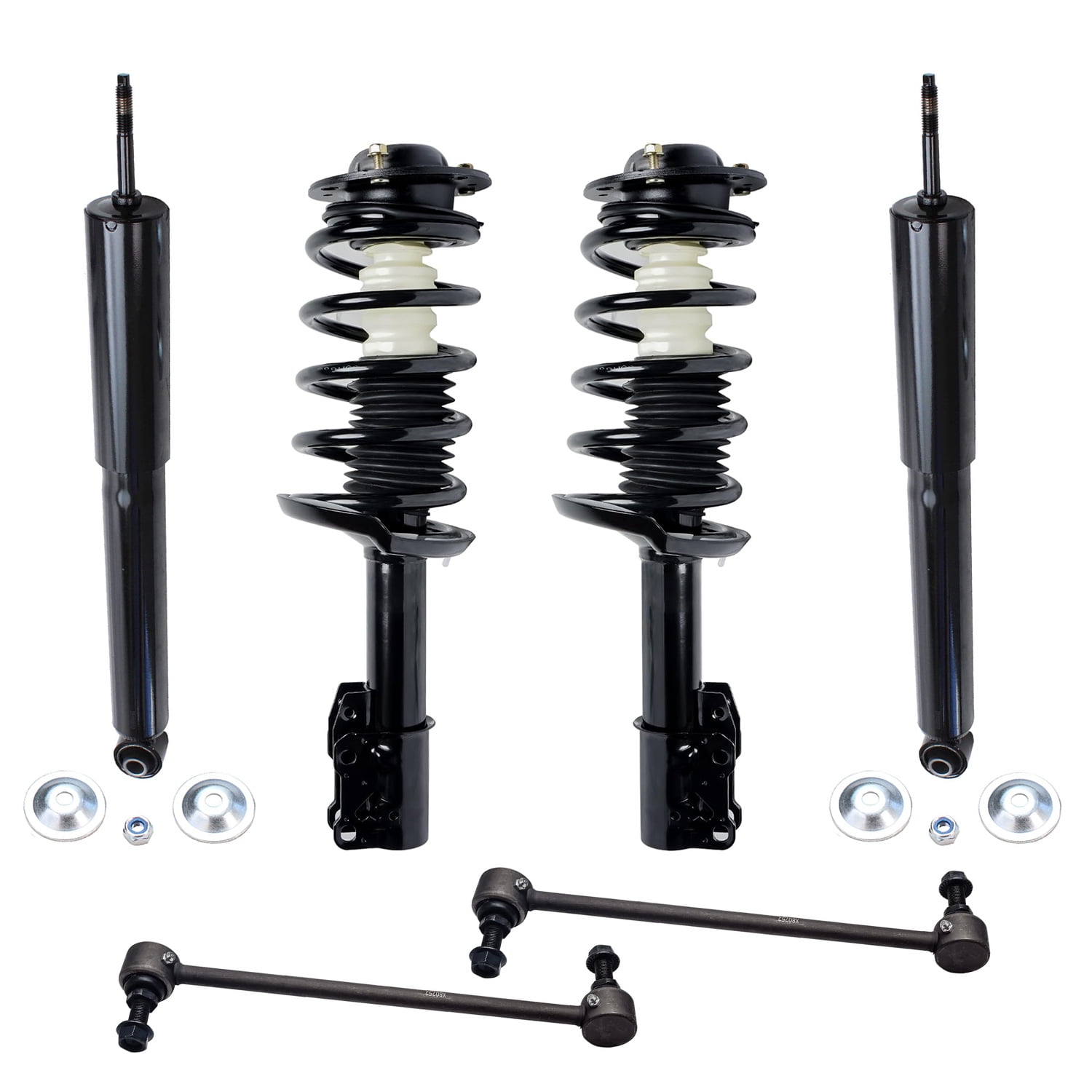 Detroit Axle - 6pc Struts Shocks Kit for 2004-2012 Chevy Malibu 2005 ...