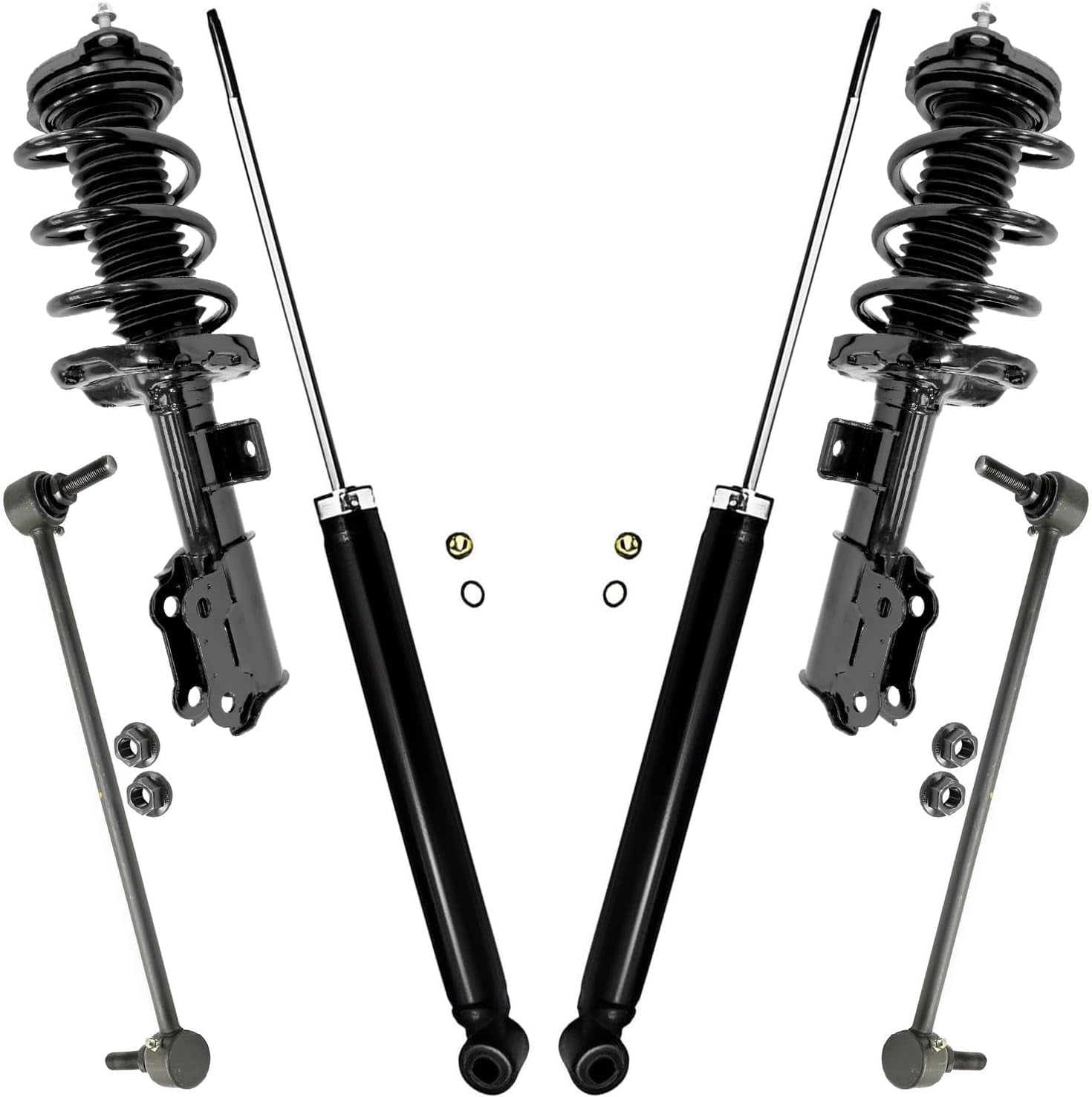 Detroit Axle - 6pc Struts Shocks Kit for Hyundai 2016-2019 Sonata Kia ...