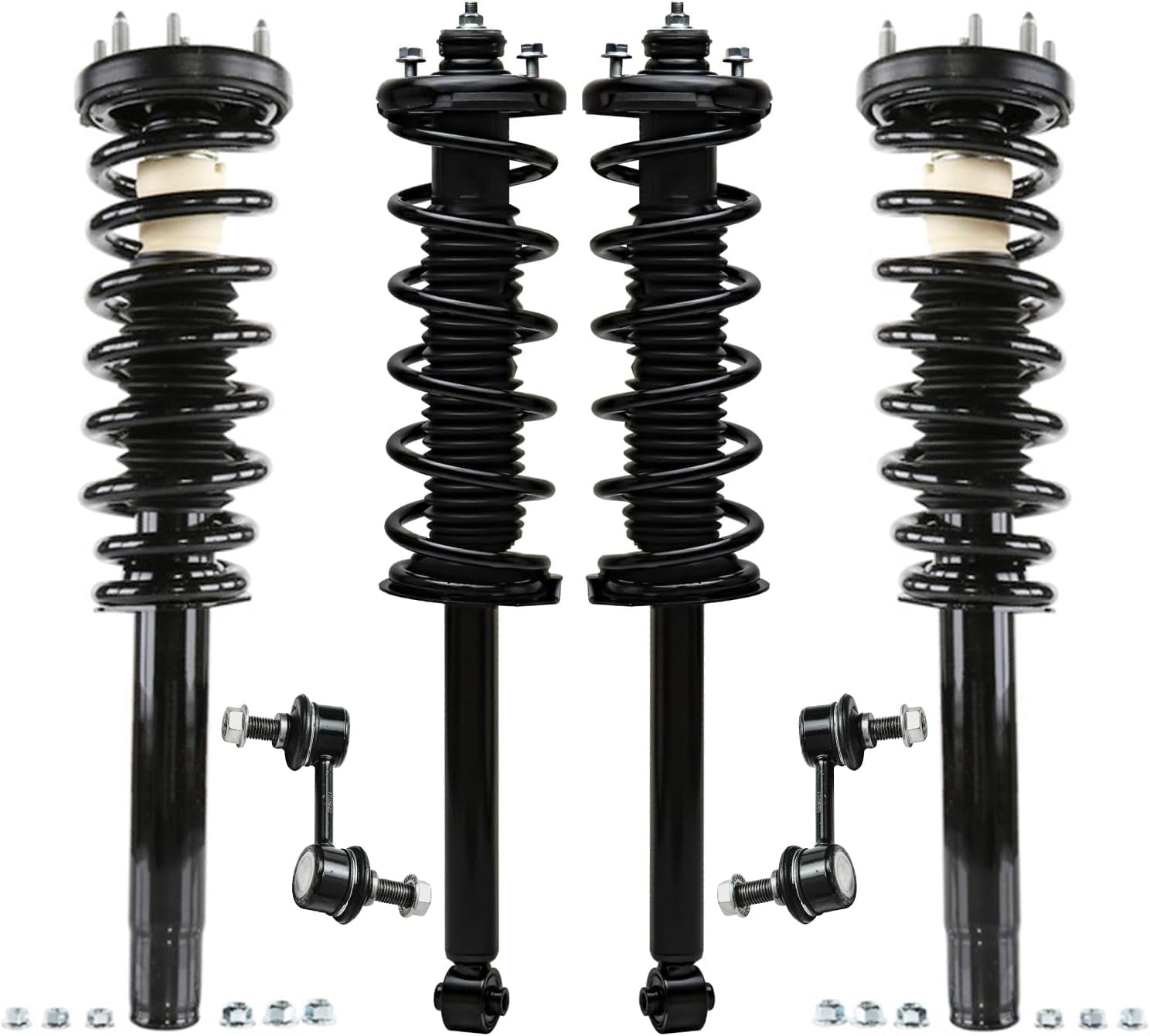 Detroit Axle - 6pc Struts Sway Bars for Acura 2004 2005 2006 TL, 4 ...