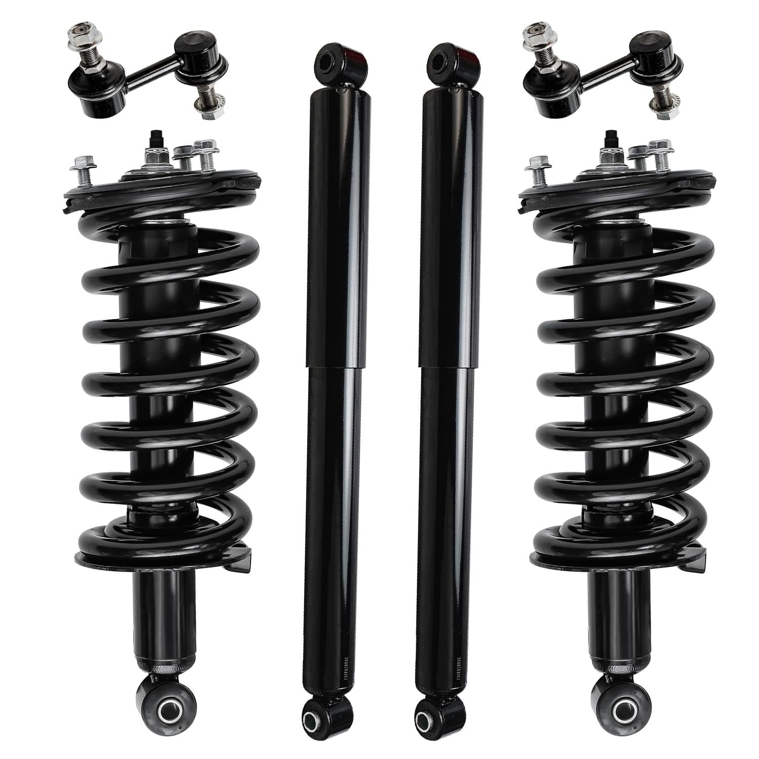 Detroit Axle - 6pc Struts kit for 4WD 2004-2015 Nissan Titan Complete 2 ...
