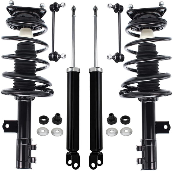 Detroit Axle - 6pc Struts Shock Absorbers Kit for 2007-2010 Hyundai ...