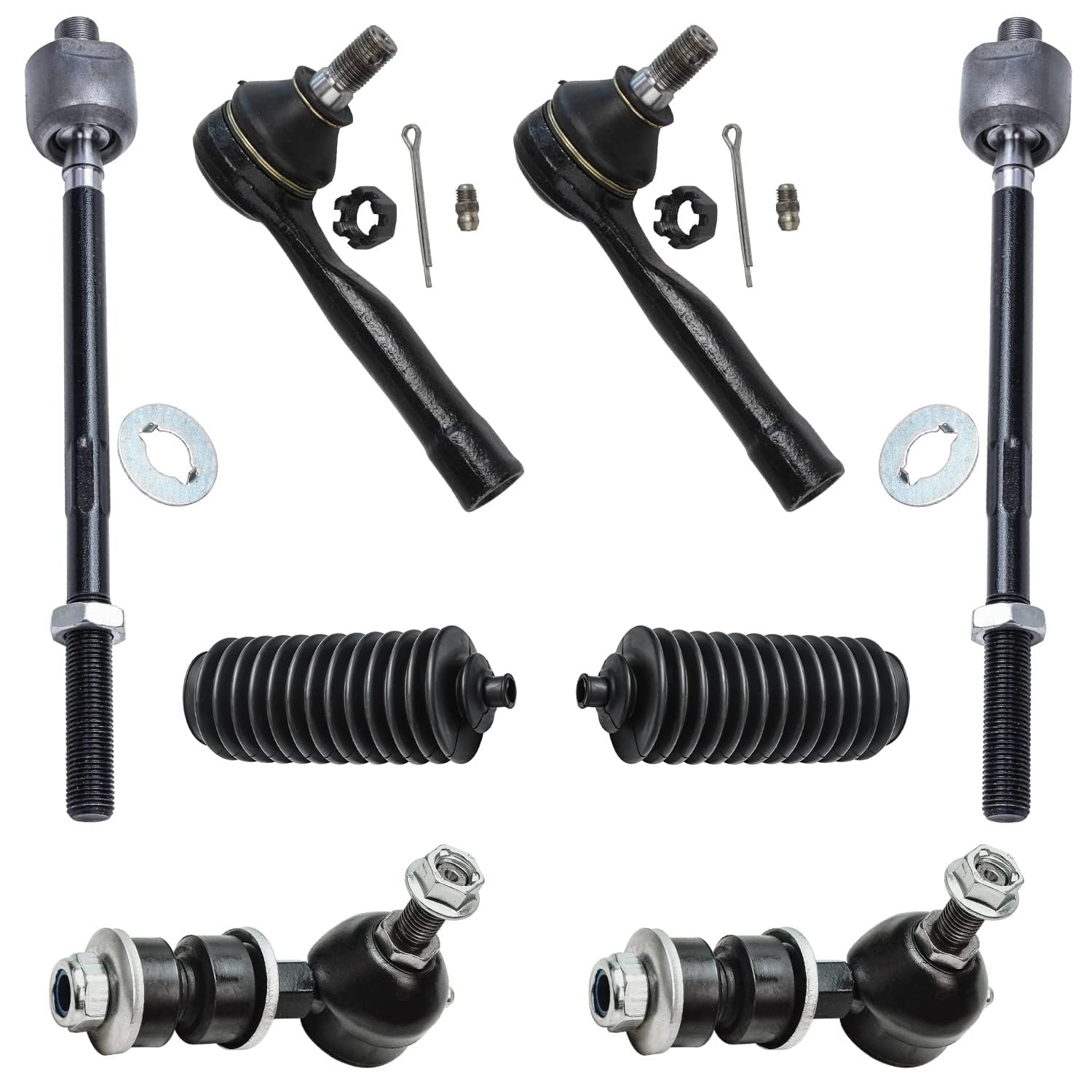 Detroit Axle - 8-Piece Front Suspension Kit - (2) Front Stabilizer Sway ...