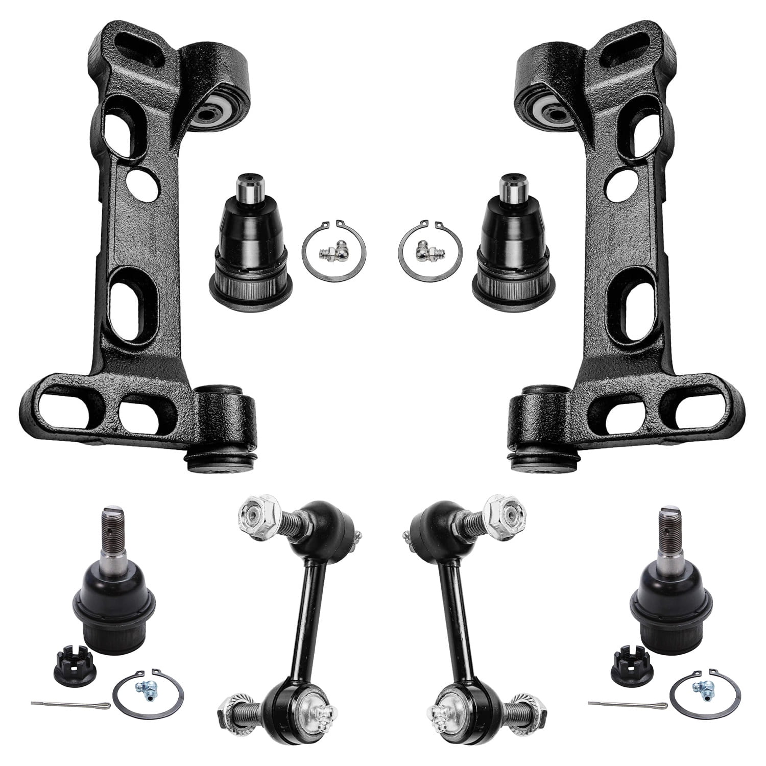 Detroit Axle - 8pc Front End Suspension Kit for Chevy Trailblazer GMC ...