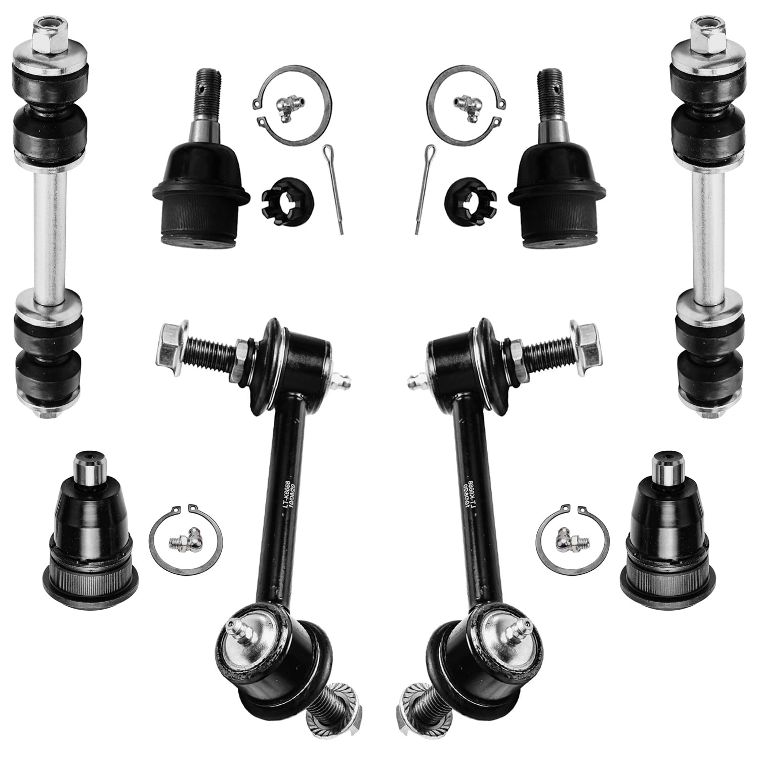 Detroit Axle - 8PC Front and Rear Sway Bar Link w/Upper Lower Ball ...