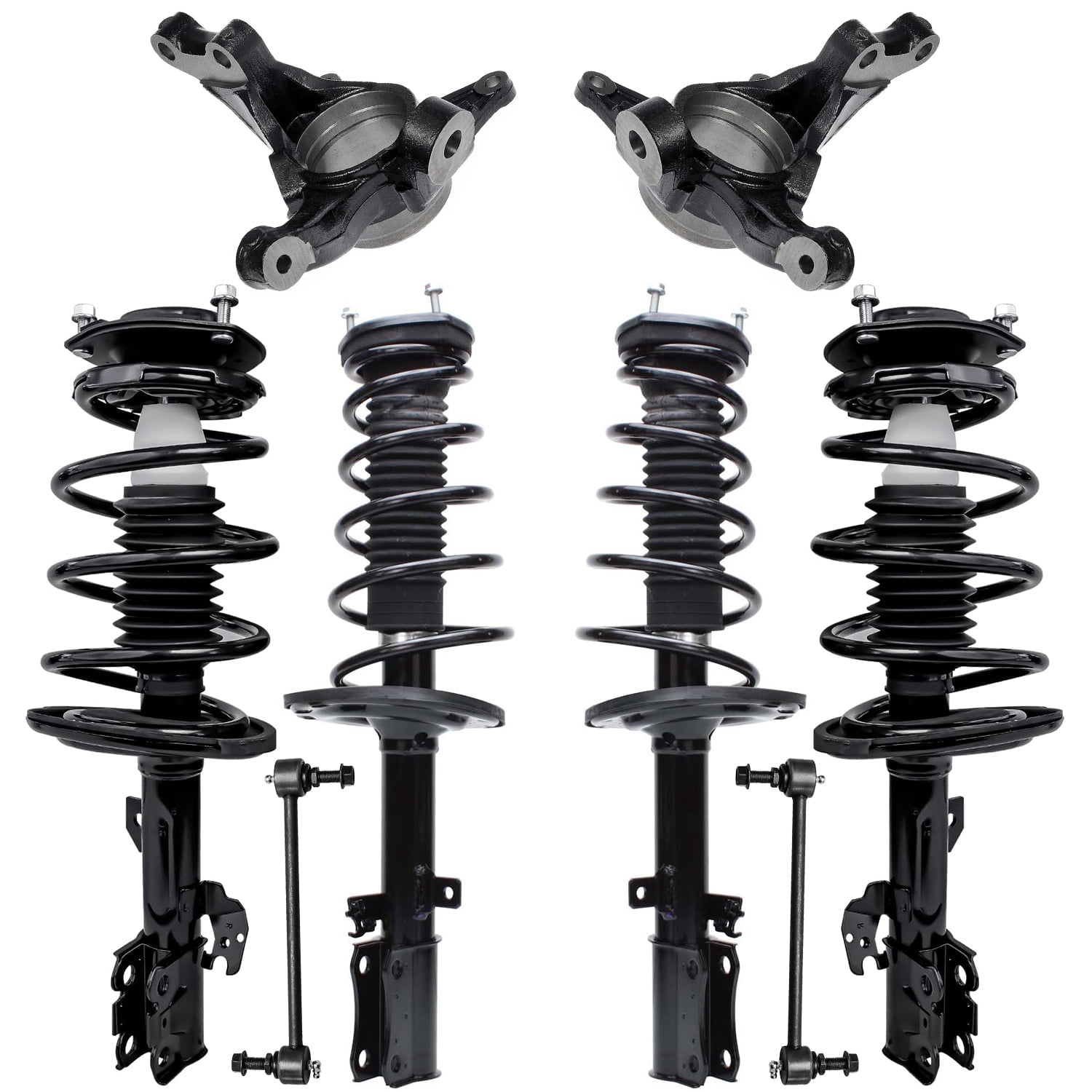 Detroit Axle - 2.4L Front 8pc Steering Knuckles Kit for 04-06 Toyota ...
