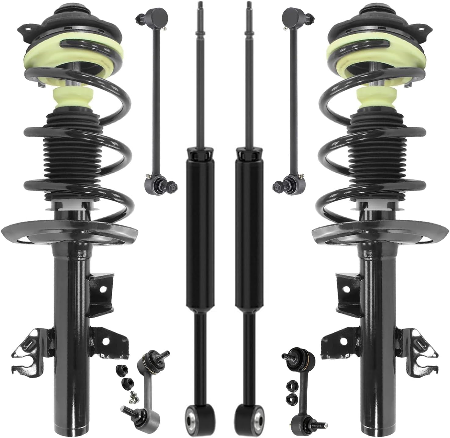 Detroit Axle - 8pc 2.4L Struts Suspension Kit for 2015-2017 Chrylser ...