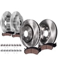 Detroit Axle - 8pc Brake Kit for 2012-2018 Toyota Prius V, 10.83" inch ...