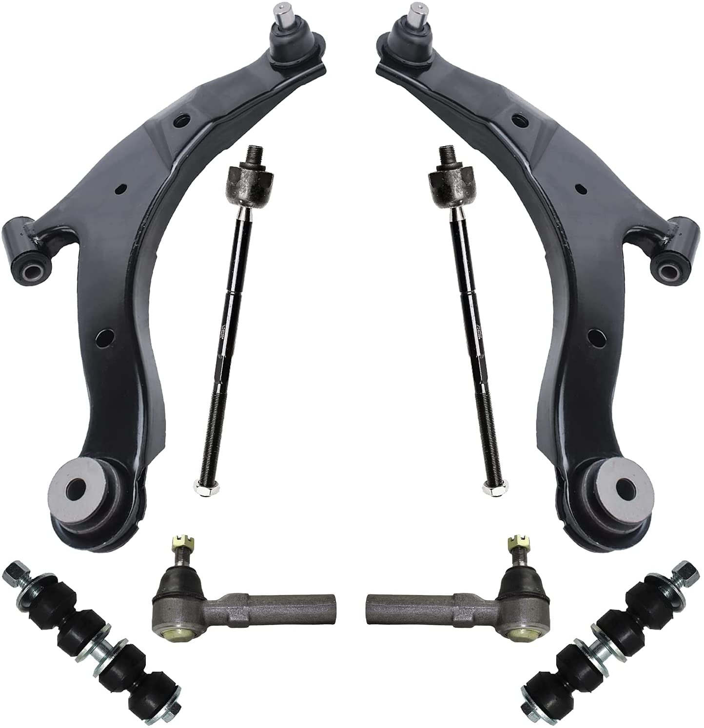 Detroit Axle - 8pc Front End Control Arms Kit for 01-10 Chrysler PT Cruiser, 2000-2005 Dodge ...