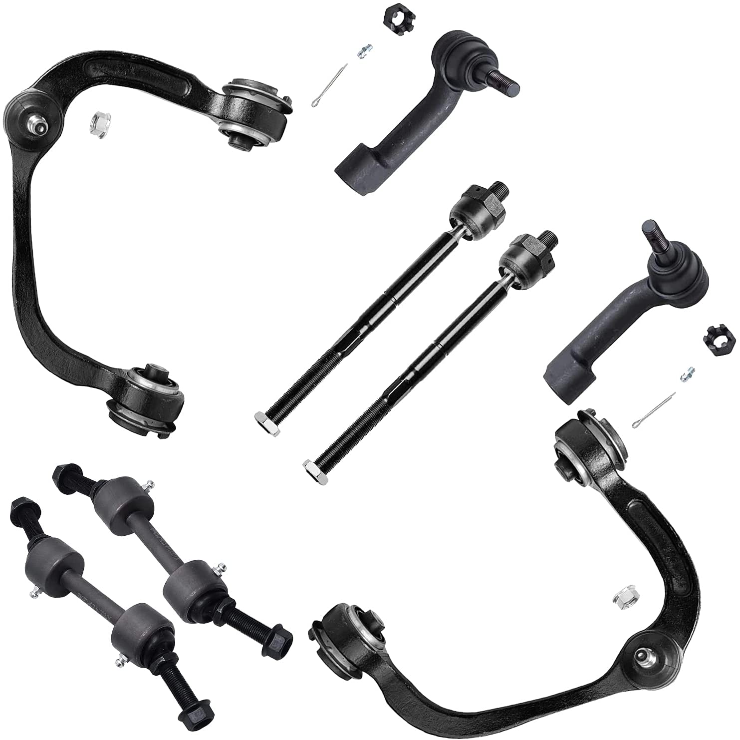 Detroit Axle - 8pc Front End Control Arms Kit for 07-14 Ford Expedition Lincoln Navigator, 2009 ...