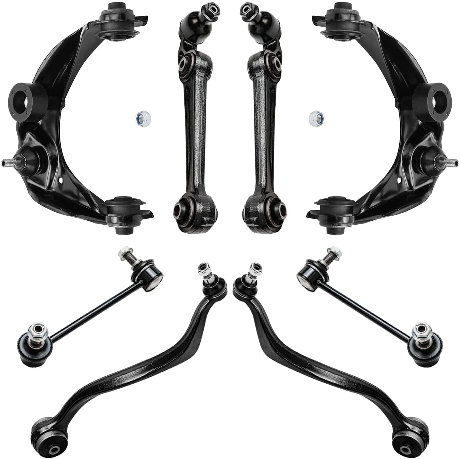 Detroit Axle - 8pc Front End Control Arms Kit for Ford 07-10 Fusion, 07 ...