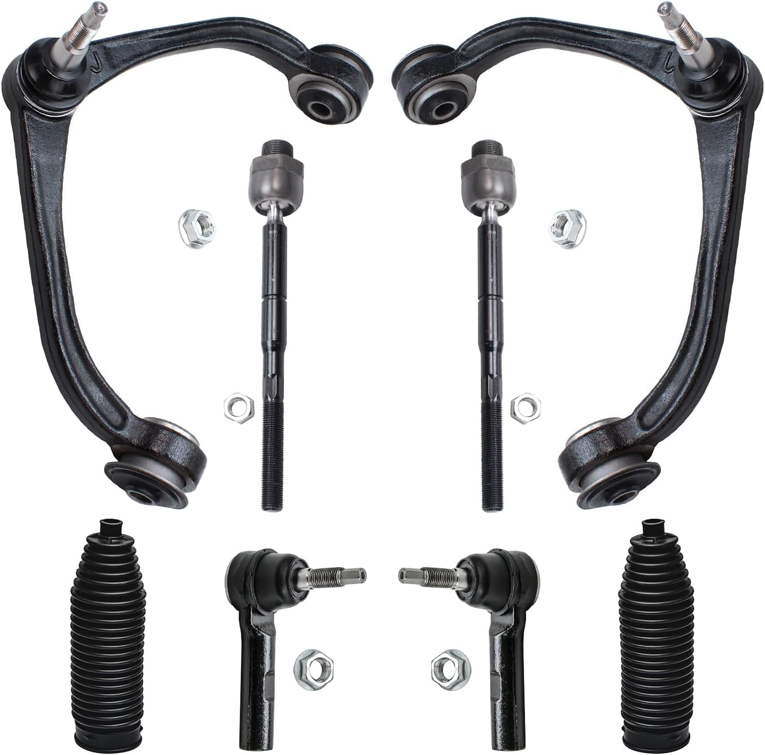 Detroit Axle - 8pc Front End Kit for 2005-2010 Dodge Dakota Mitsubishi ...