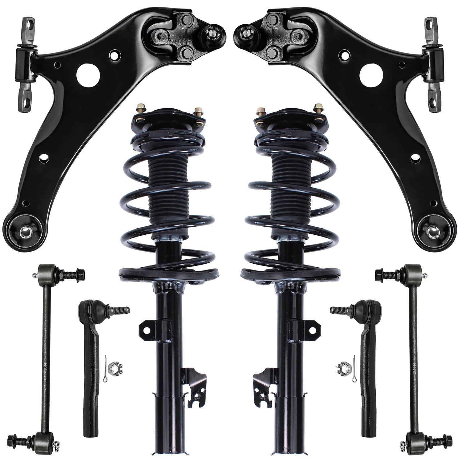 Detroit Axle - 8pc Front End Kit for 2008-2011 Toyota Highlander, 2 ...