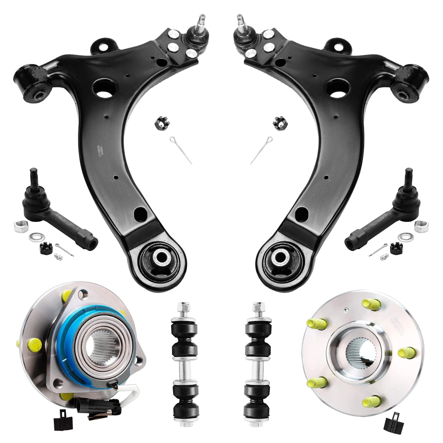 Detroit Axle - 8pc Front End Kit for Chevy Impala Monte Carlo Venture ...