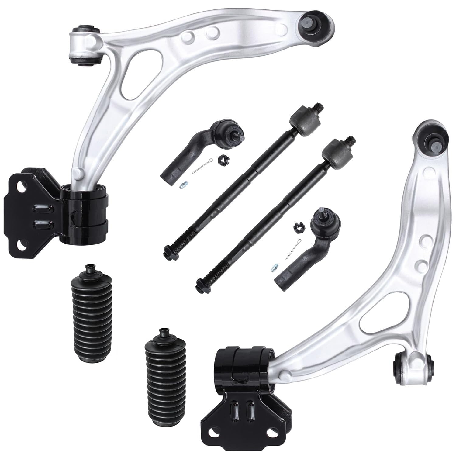 Detroit Axle - 8pc Front End Suspension Kit for 12-18 Ford Focus C-Max ...