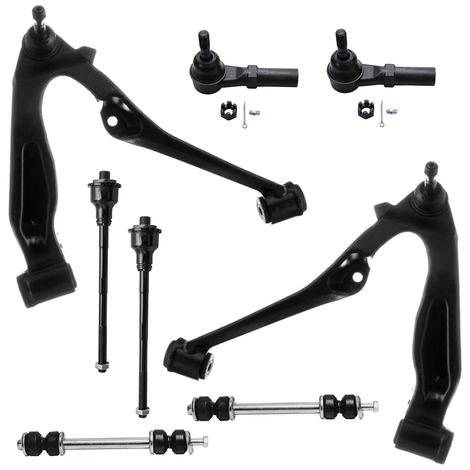 Detroit Axle - 8pc Front End Suspension Kit for Chevy GMC Silverado ...