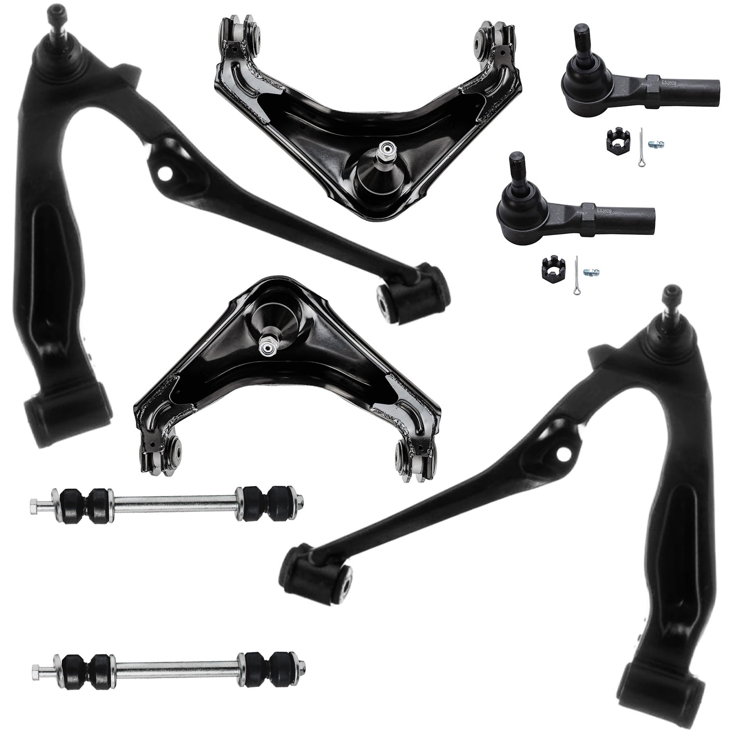 Detroit Axle - 8pc Front End Suspension Kit for Chevy GMC Silverado ...