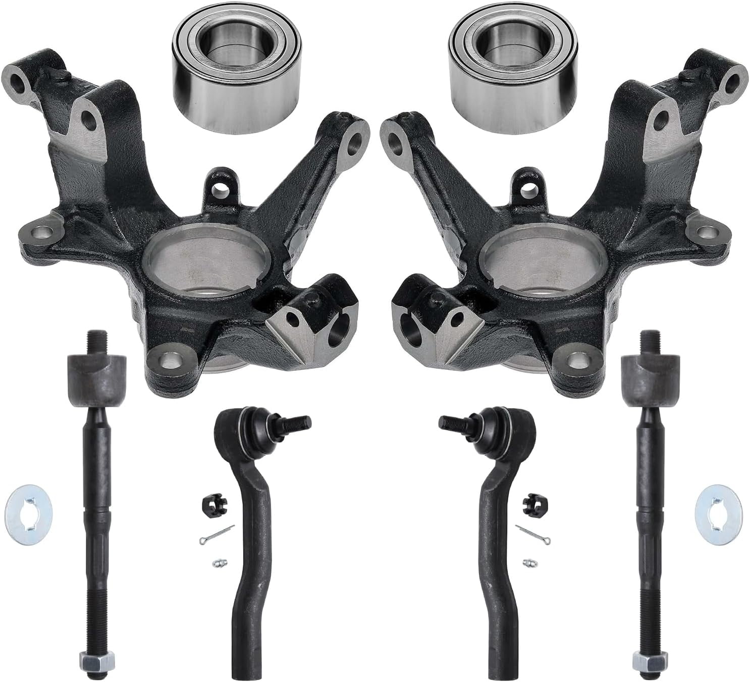 Detroit Axle - 8pc Front Loaded Knuckles Kit for 2007 2008 2009 2010 ...