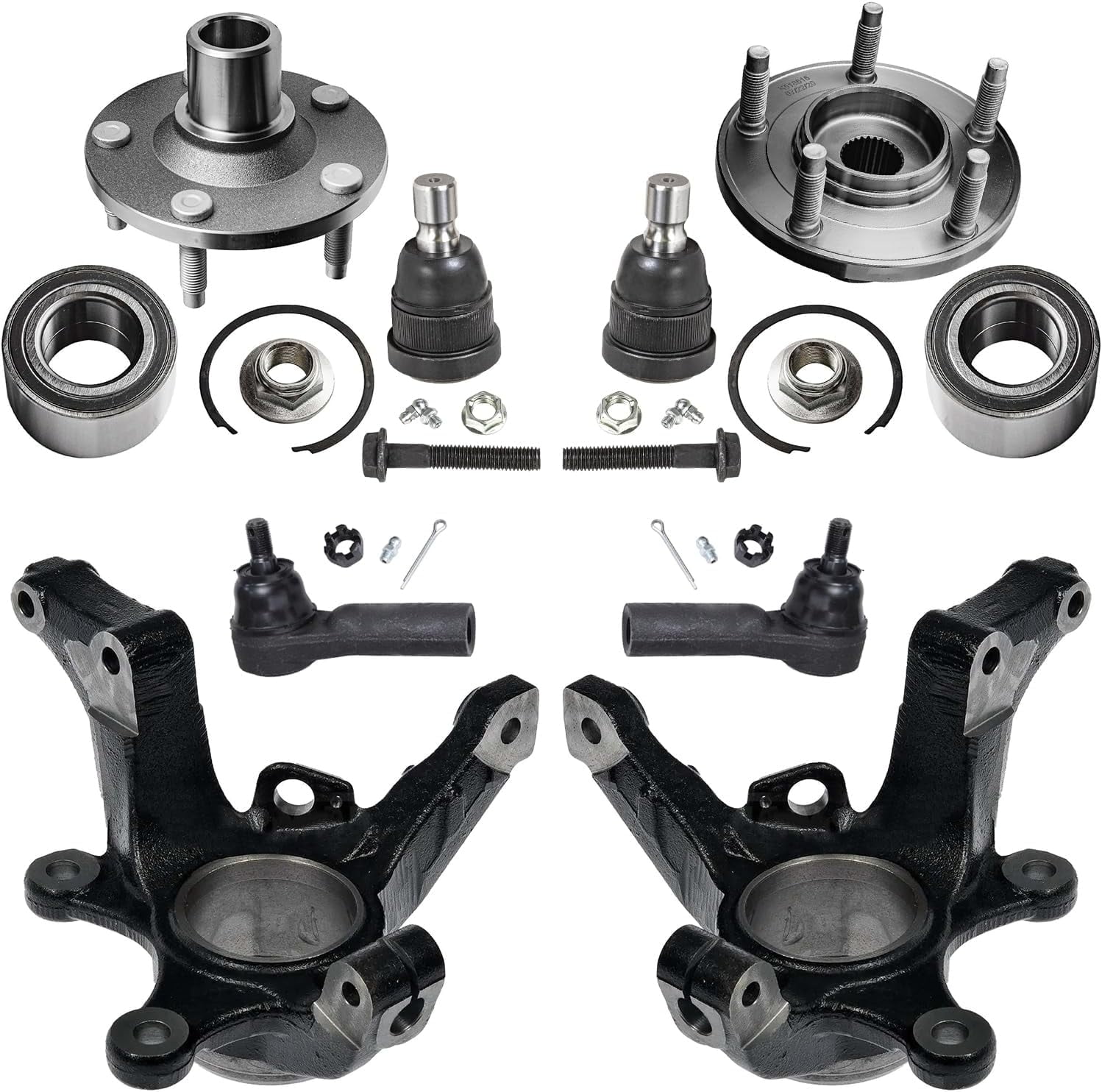 Detroit Axle - 8pc Front Loaded Knuckles Kit for Ford Escape Mazda ...
