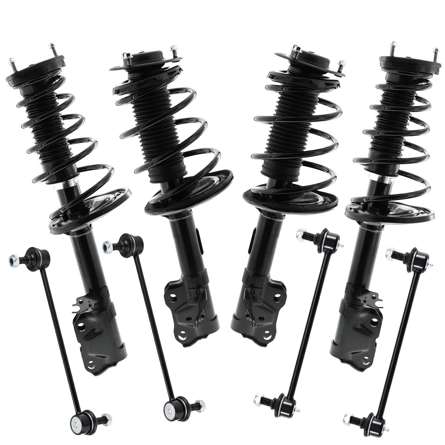 Detroit Axle - 8pc Front Rear Struts Sway Bars for 2013-2018 Lexus ...