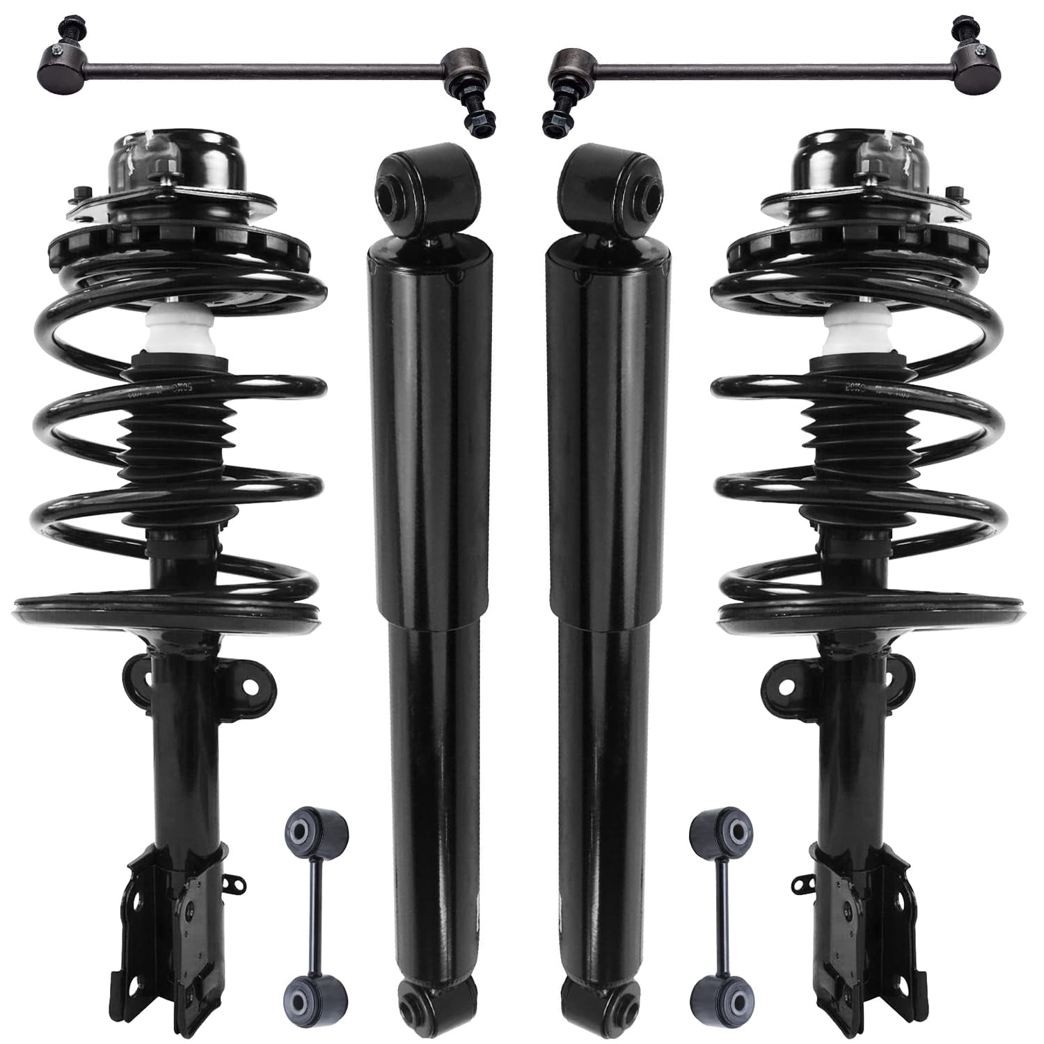 Detroit Axle - 8pc Front Struts Shocks Kit for Chrysler Town & Country ...