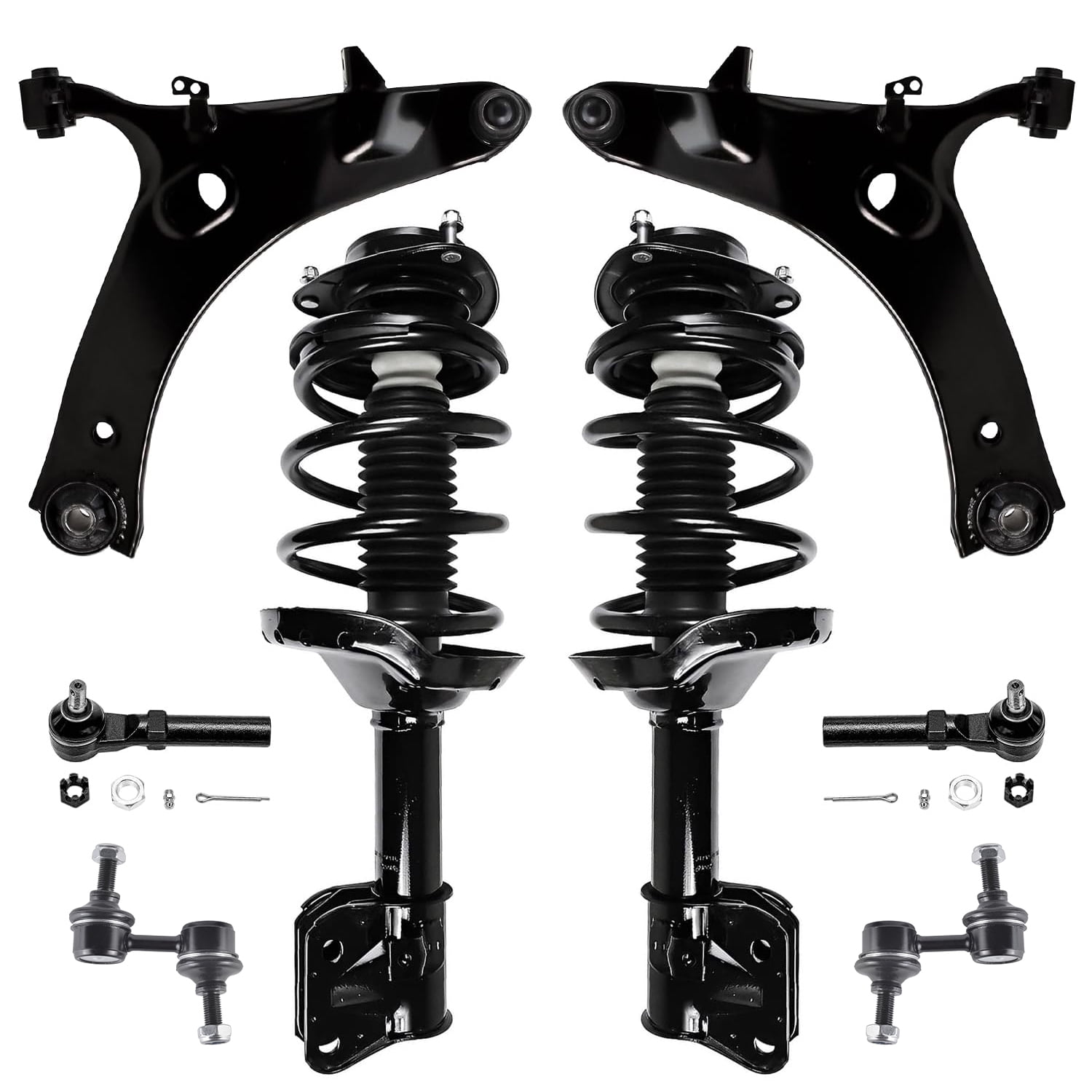 Detroit Axle - 8pc Front Suspension Kit for 2009-2013 Subaru Forester ...