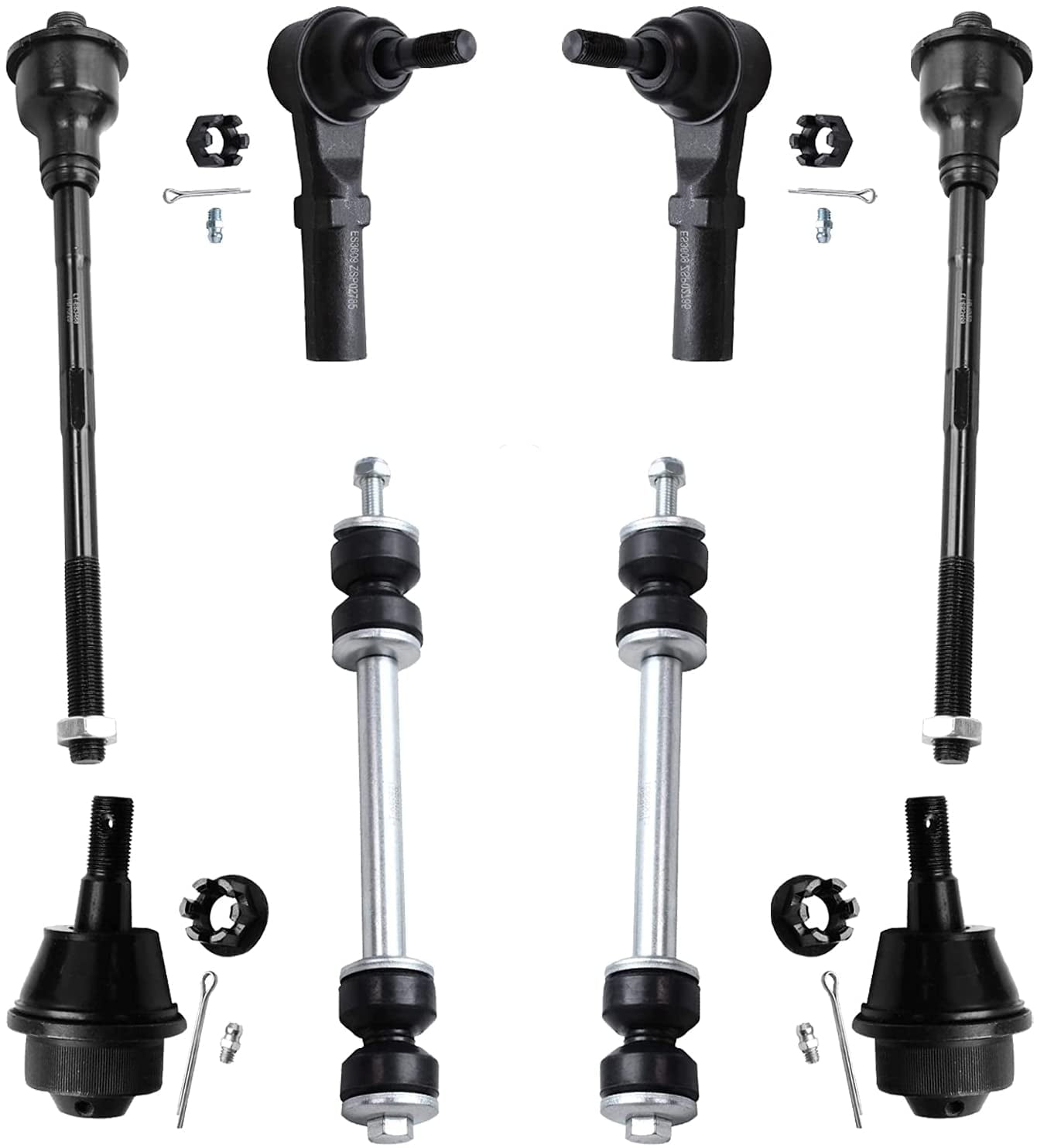 Detroit Axle - 8pc Front Suspension Kit for Chevy GMC Silverado Sierra Avalanche Suburban Yukon ...