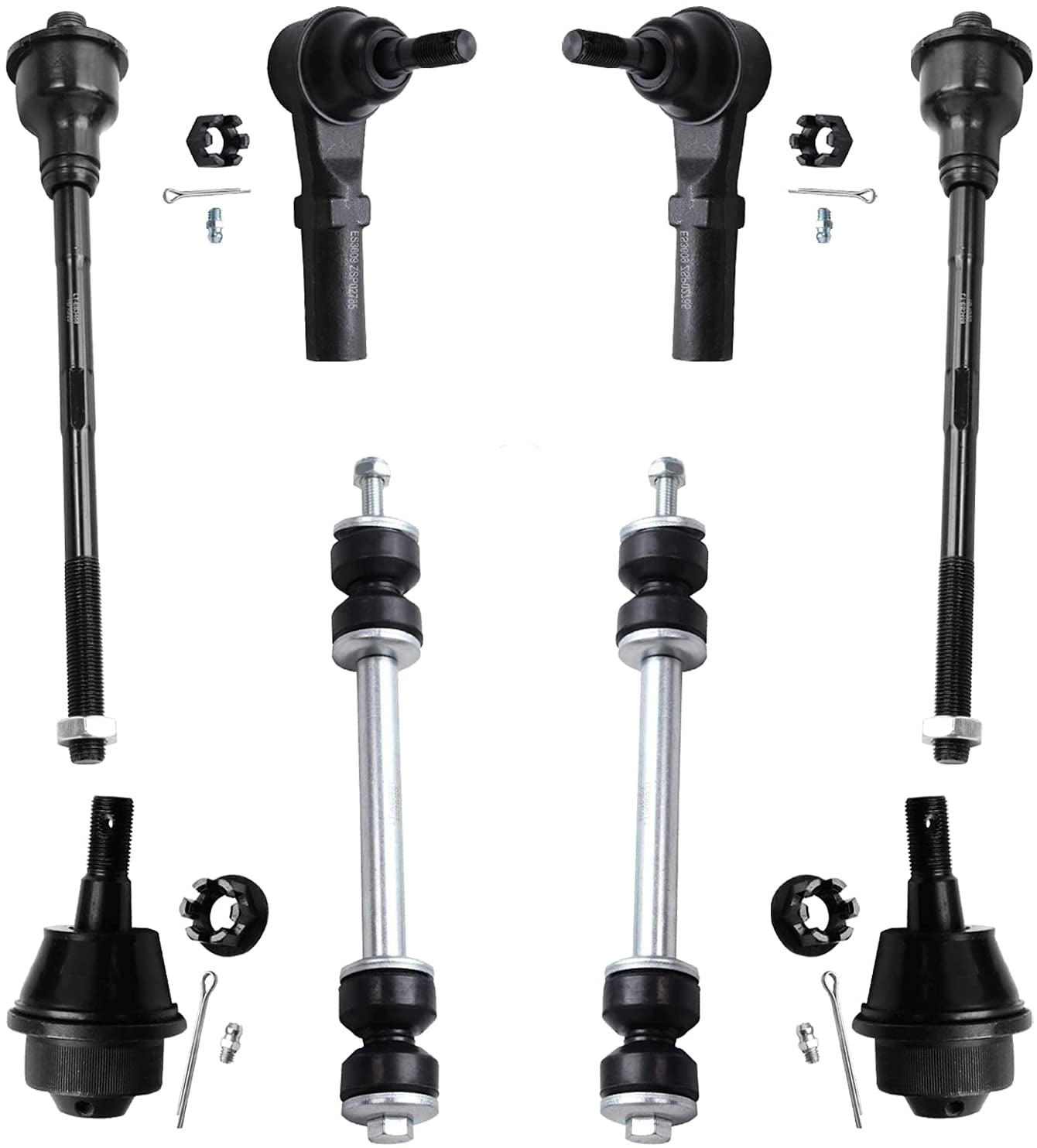 Detroit Axle - 8pc Front Suspension Kit for Chevy GMC Silverado Sierra ...