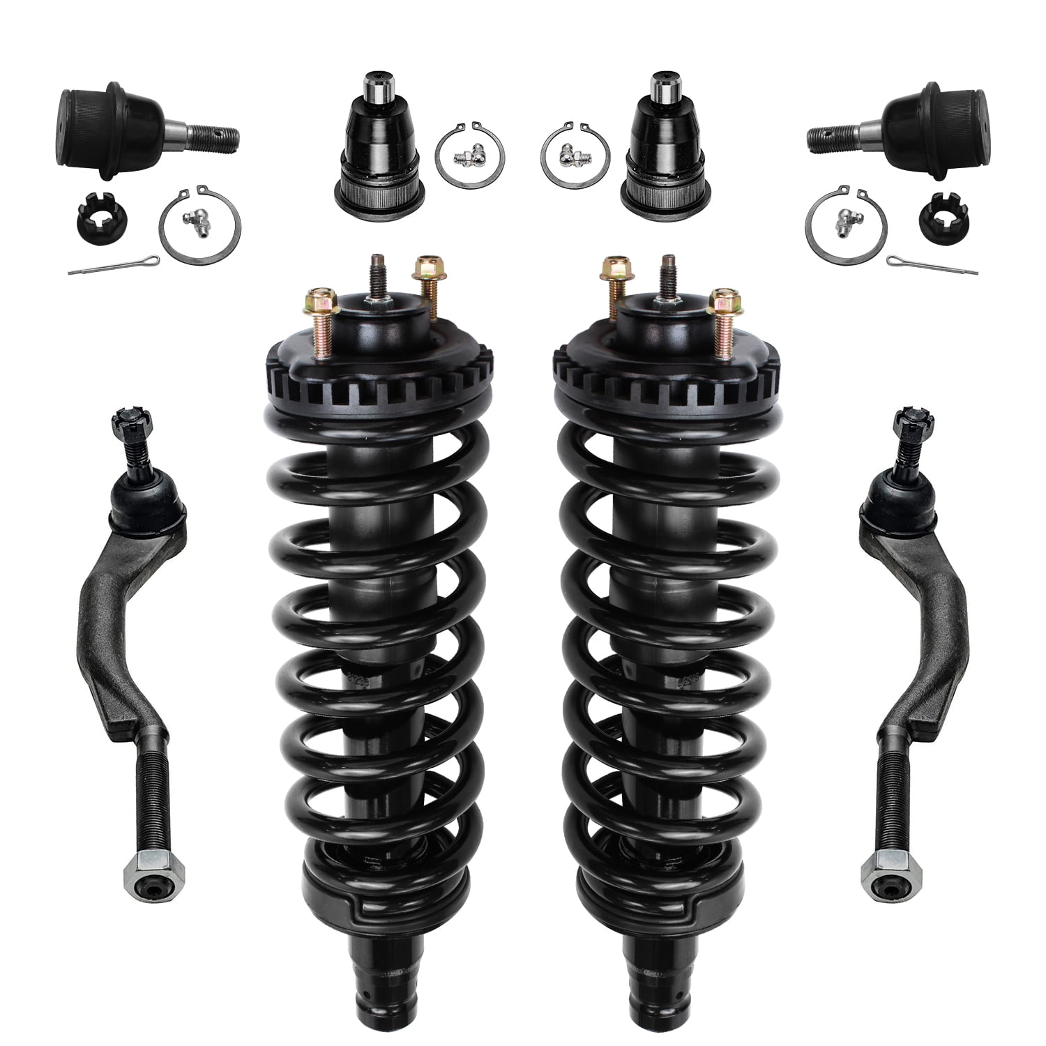 Detroit Axle - 8pc Front Suspension Kit for Chevy Trailblazer SSR GMC ...